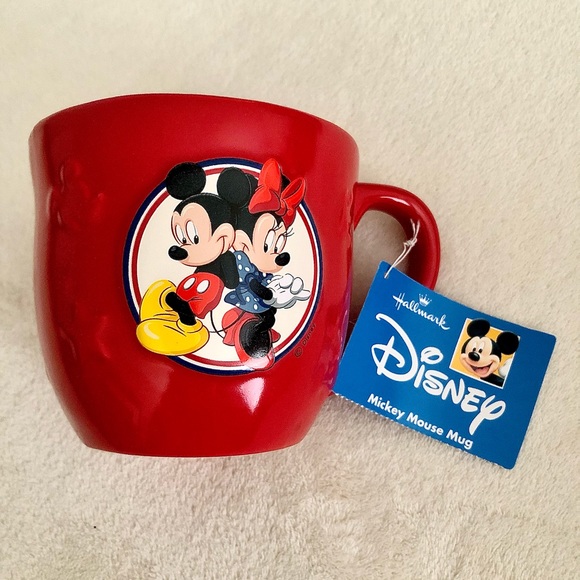 Disney | Dining | Hallmark Disney Mickey Mouse Mug Minnie Red Soup ...